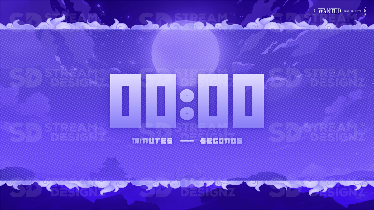Stream Count Up Timer Overlay - Voyager | Stream Designz