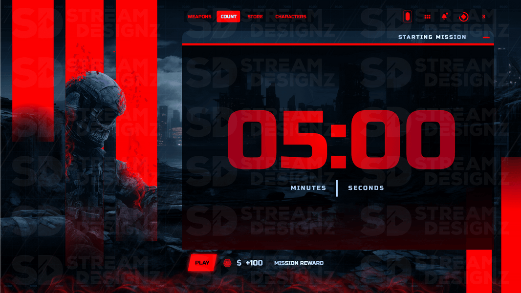 Buy Stream Countdown Timer Overlays for OBS & Streamlabs @StreamDesignz ...