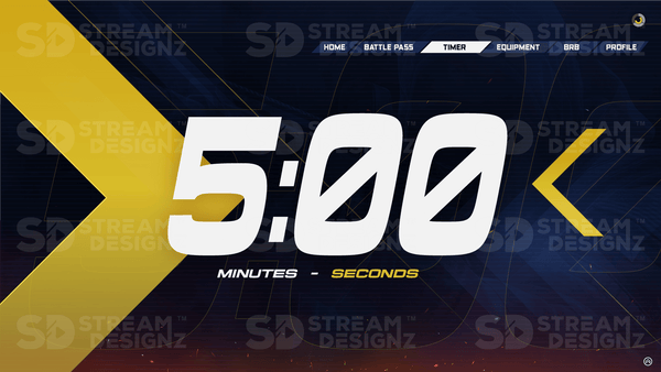Stream Countdown Timer Overlay - Defiance | Stream Designz