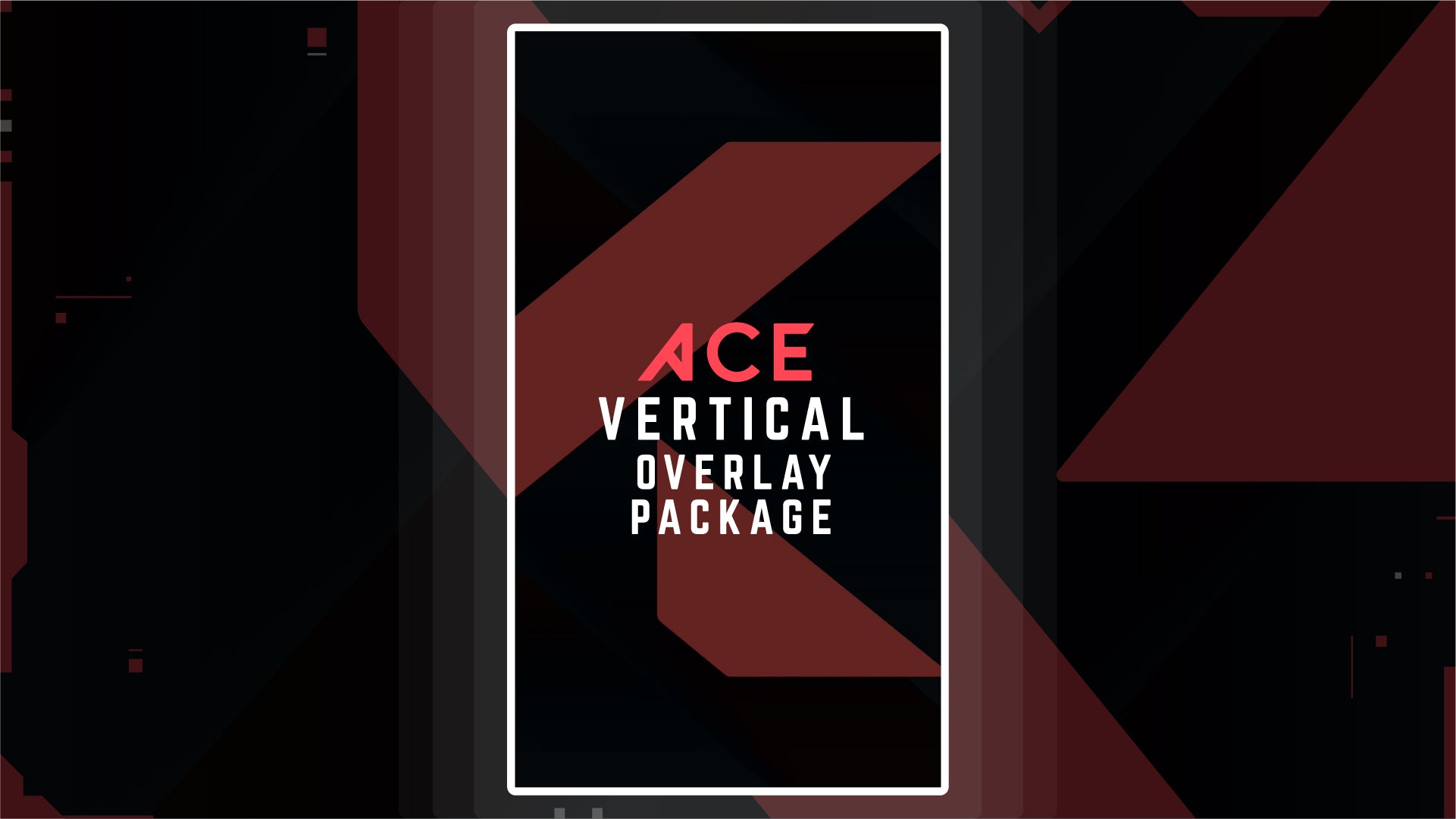TikTok Vertical Stream Overlay Package - Ace | Stream Designz