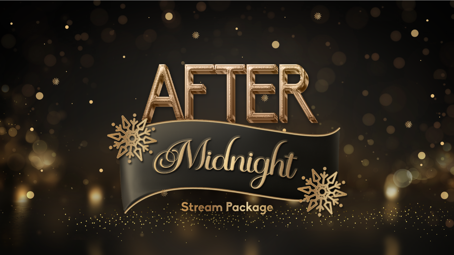 Non Animated Stream Overlay Package - After Midnight | Stream Designz