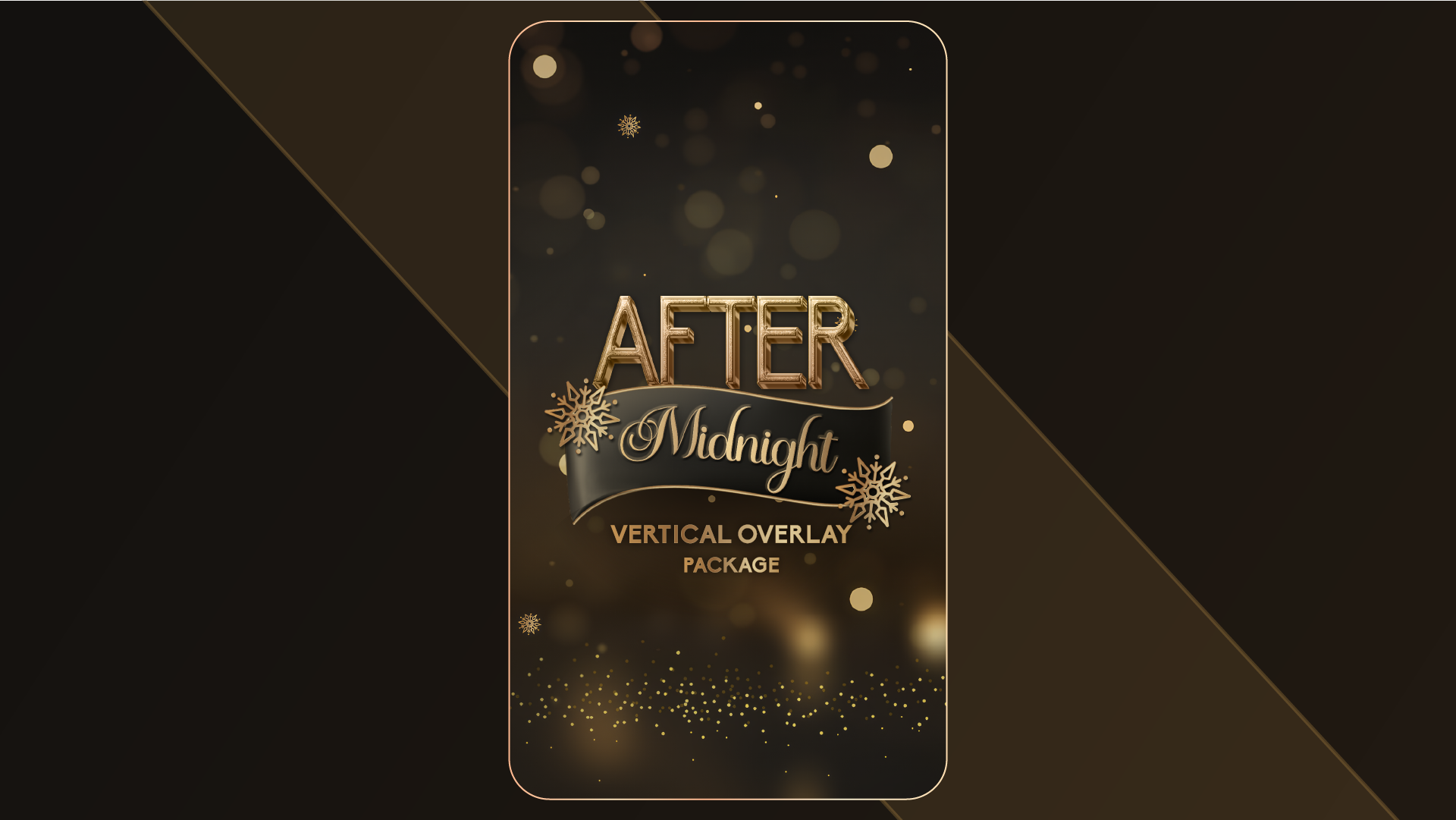 TikTok Vertical Stream Overlay Package - After Midnight | Stream Designz
