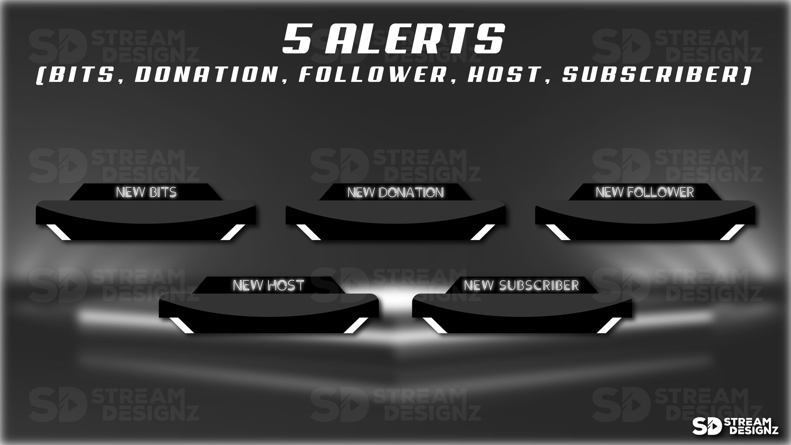 Animated Stream Overlay Package - Shadow | Stream Designz