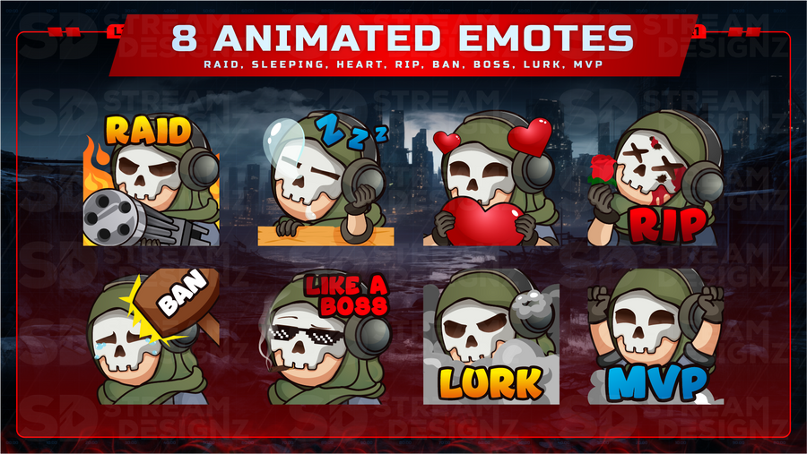 Buy Animated Twitch Sub Emotes – Stream Designz