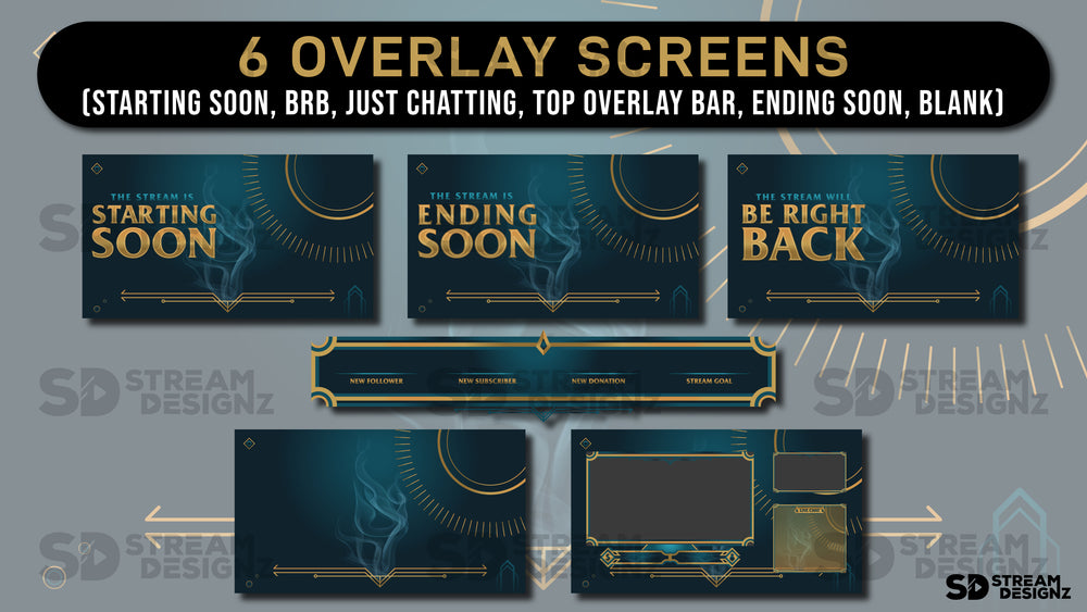 Animated Stream Overlay Package - Area of Effect | Stream Designz