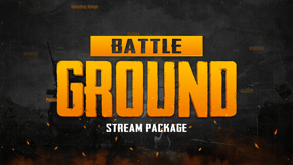Animated Stream Overlay Package - Battleground | Stream Designz