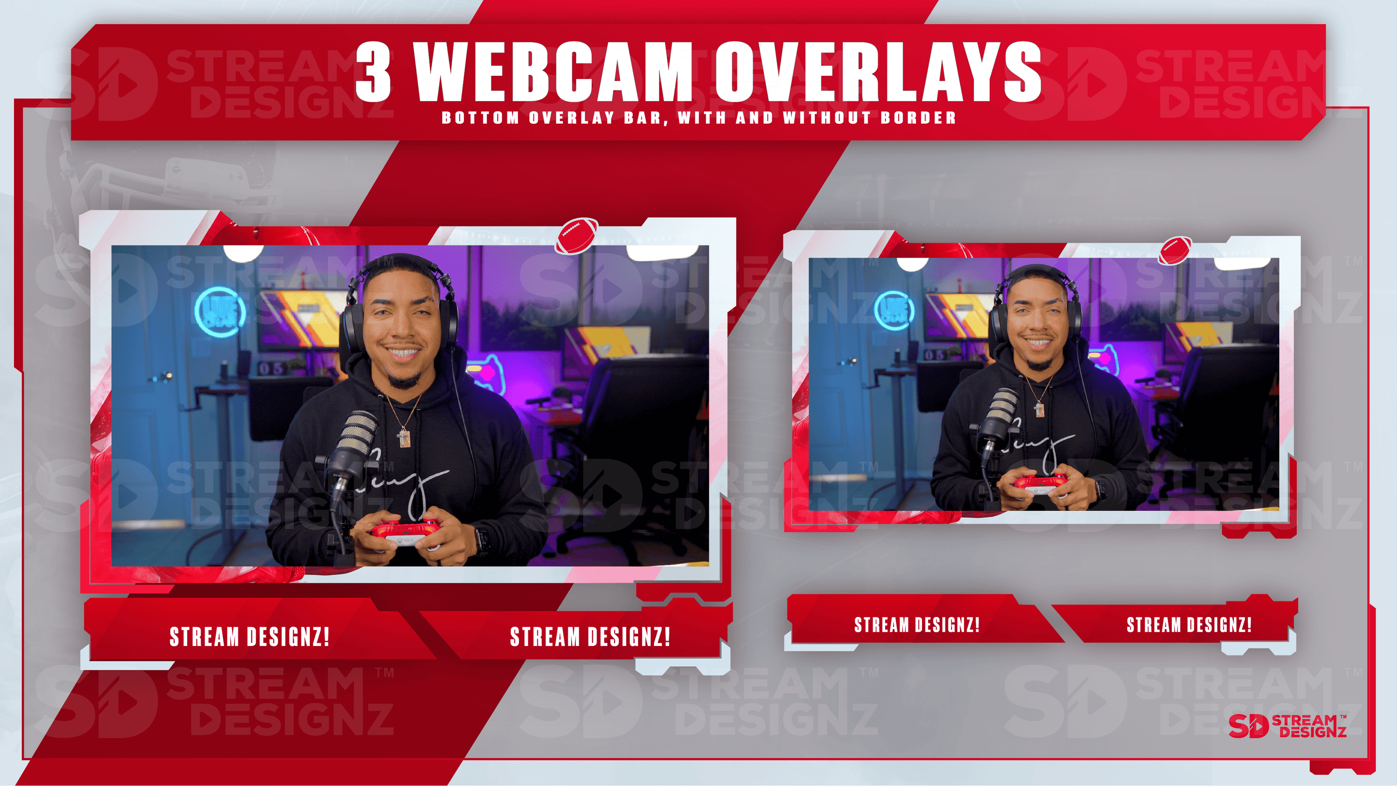 Animated Stream Overlay Package - Blitz | Stream Designz