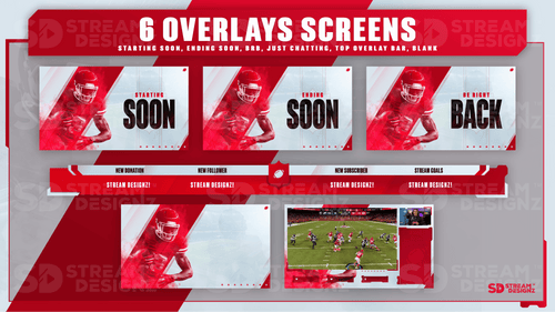 Animated Stream Overlay Package - Blitz | Stream Designz