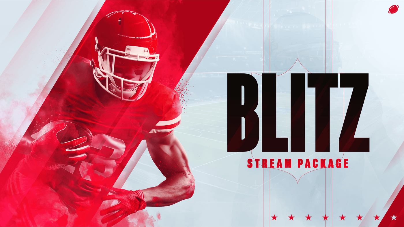 Animated Stream Overlay Package - Blitz | Stream Designz
