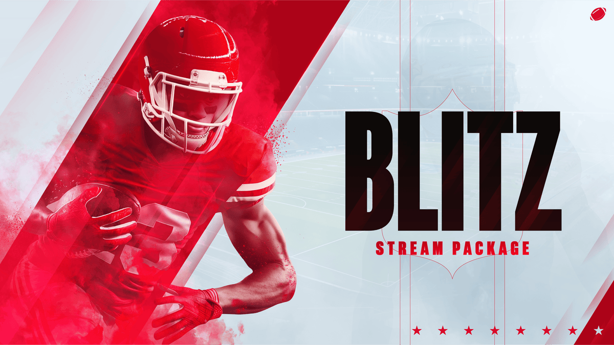 Non Animated Stream Overlay Package - Blitz | Stream Designz