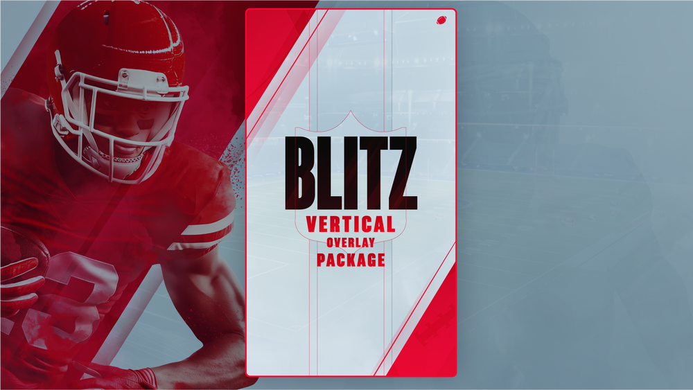 TikTok Vertical Stream Overlay Package - Blitz | Stream Designz