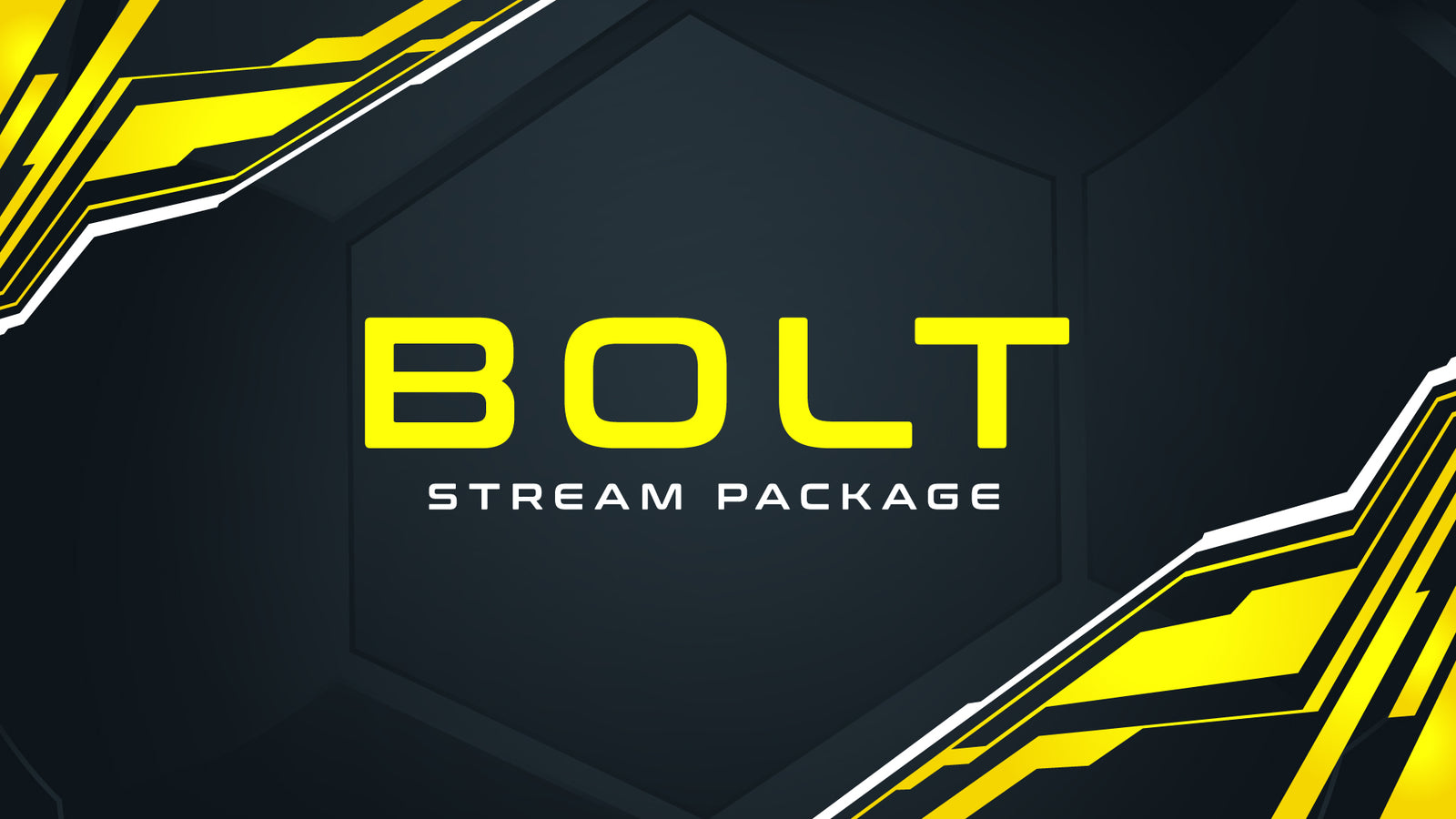 Animated Stream Overlay Package - "Bolt" | Stream Designz