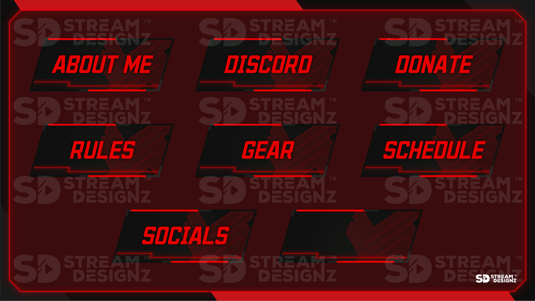 Buy Custom Twitch Panels for Your Live Stream – Stream Designz