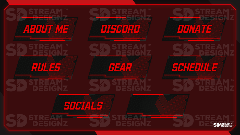 Buy Custom Twitch Panels for Your Live Stream – Stream Designz