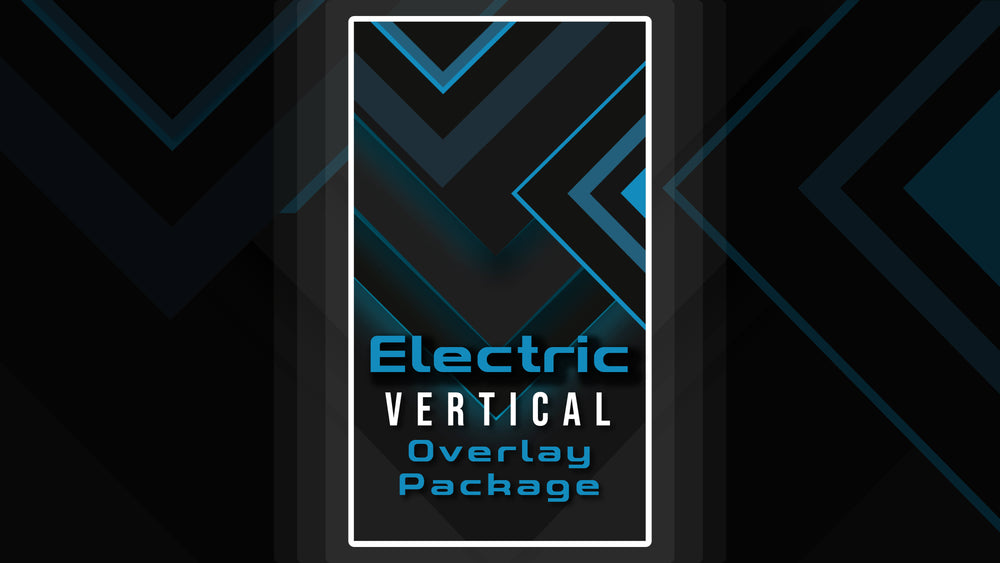 TikTok Vertical Stream Overlay Package - Electric | Stream Designz