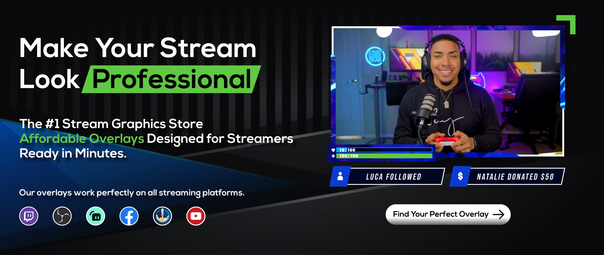 Buy Best Custom Stream Overlays for Live Streaming | StreamDesignz ...