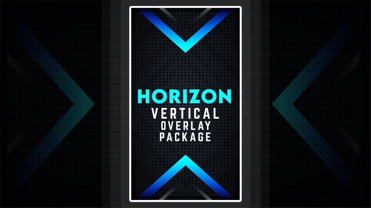 TikTok Vertical Stream Overlay Package - Horizon | Stream Designz