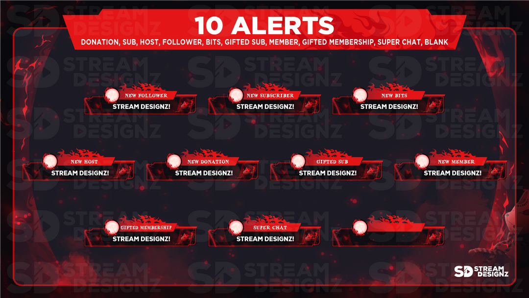Animated Stream Alerts – Stream Designz