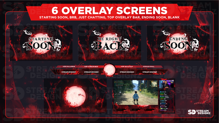 Static Stream Overlay Packages for Twitch, YouTube, Facebook Live ...