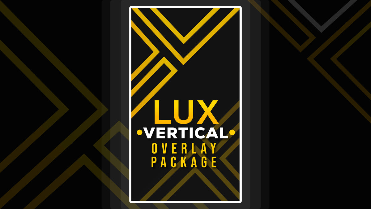 TikTok Vertical Stream Overlay Package - Lux | Stream Designz