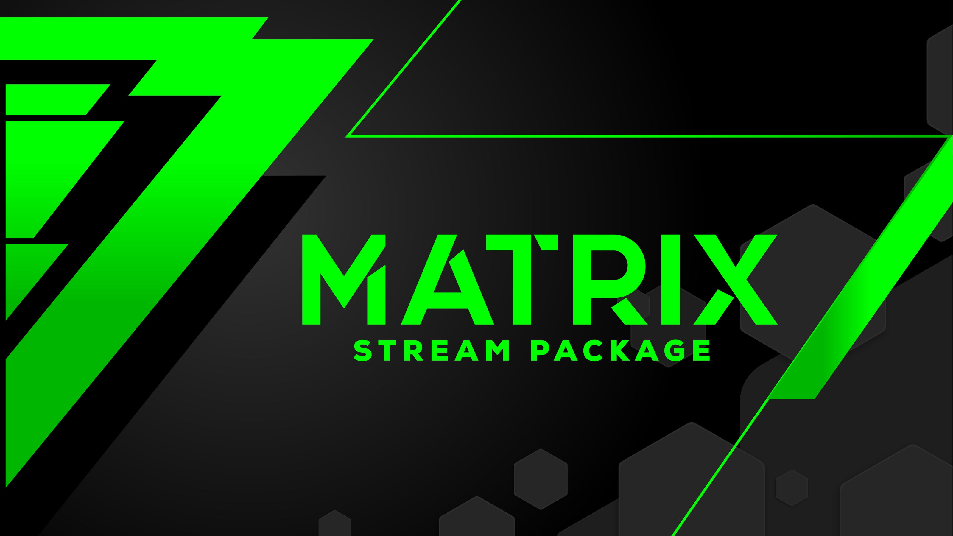 Animated Stream Overlay Package - Matrix | Stream Designz
