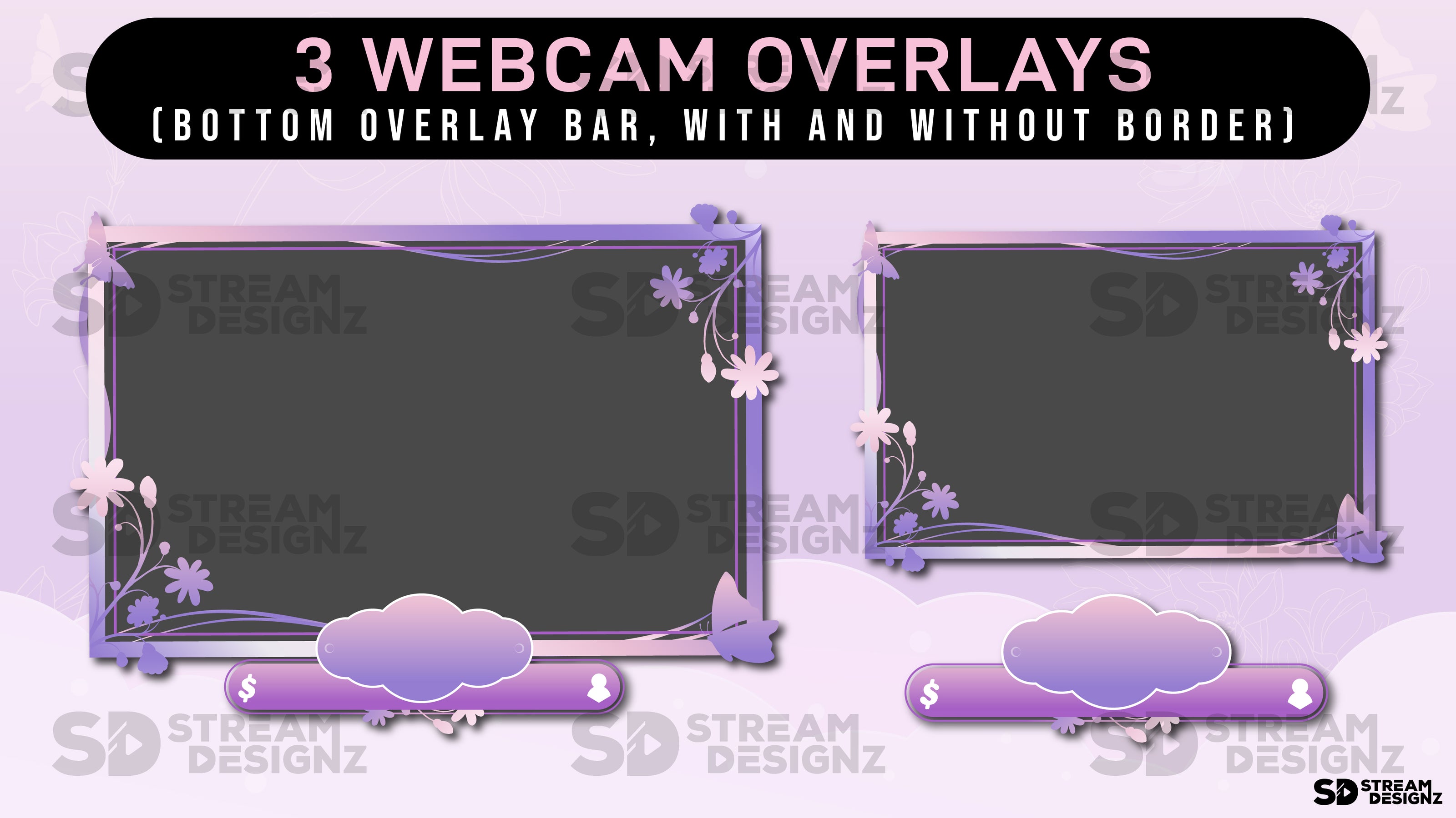 Animated Stream Overlay Package - Monarch | Stream Designz