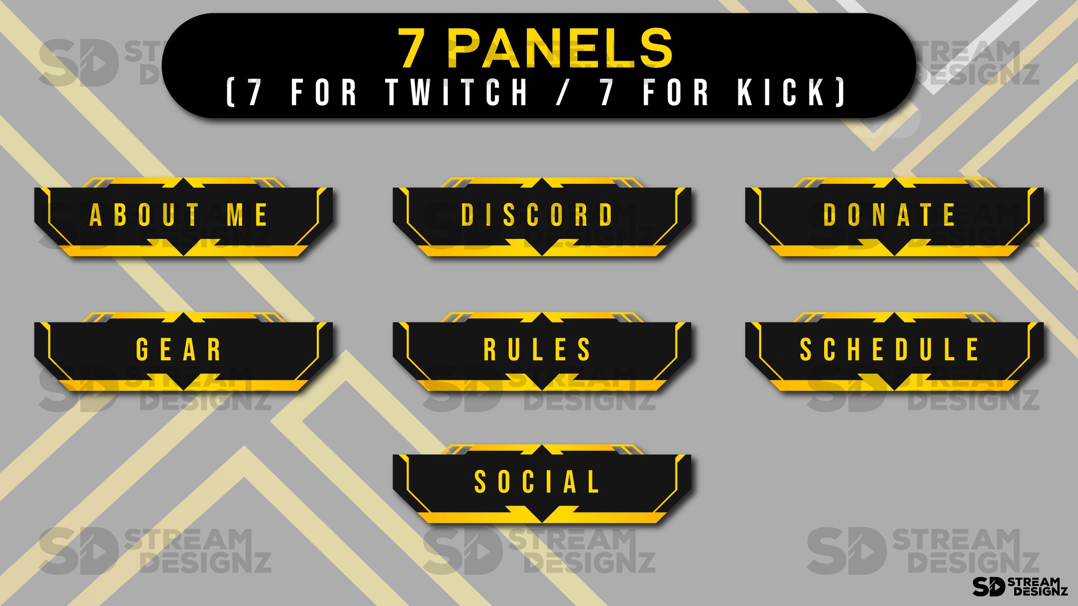 Animated Stream Overlay Package - Lux | Stream Designz