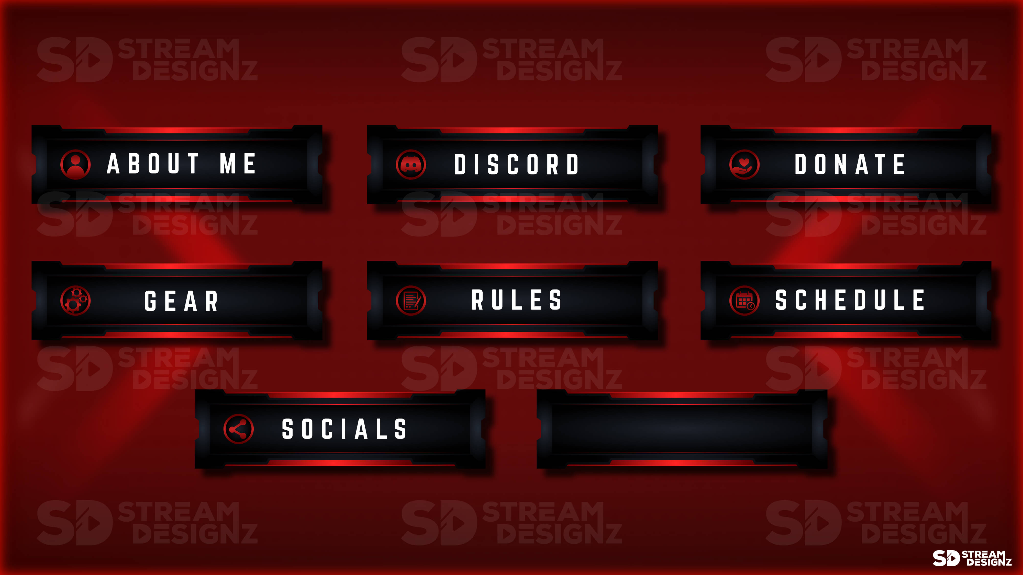 Buy Custom Twitch Panels for Your Live Stream – Stream Designz