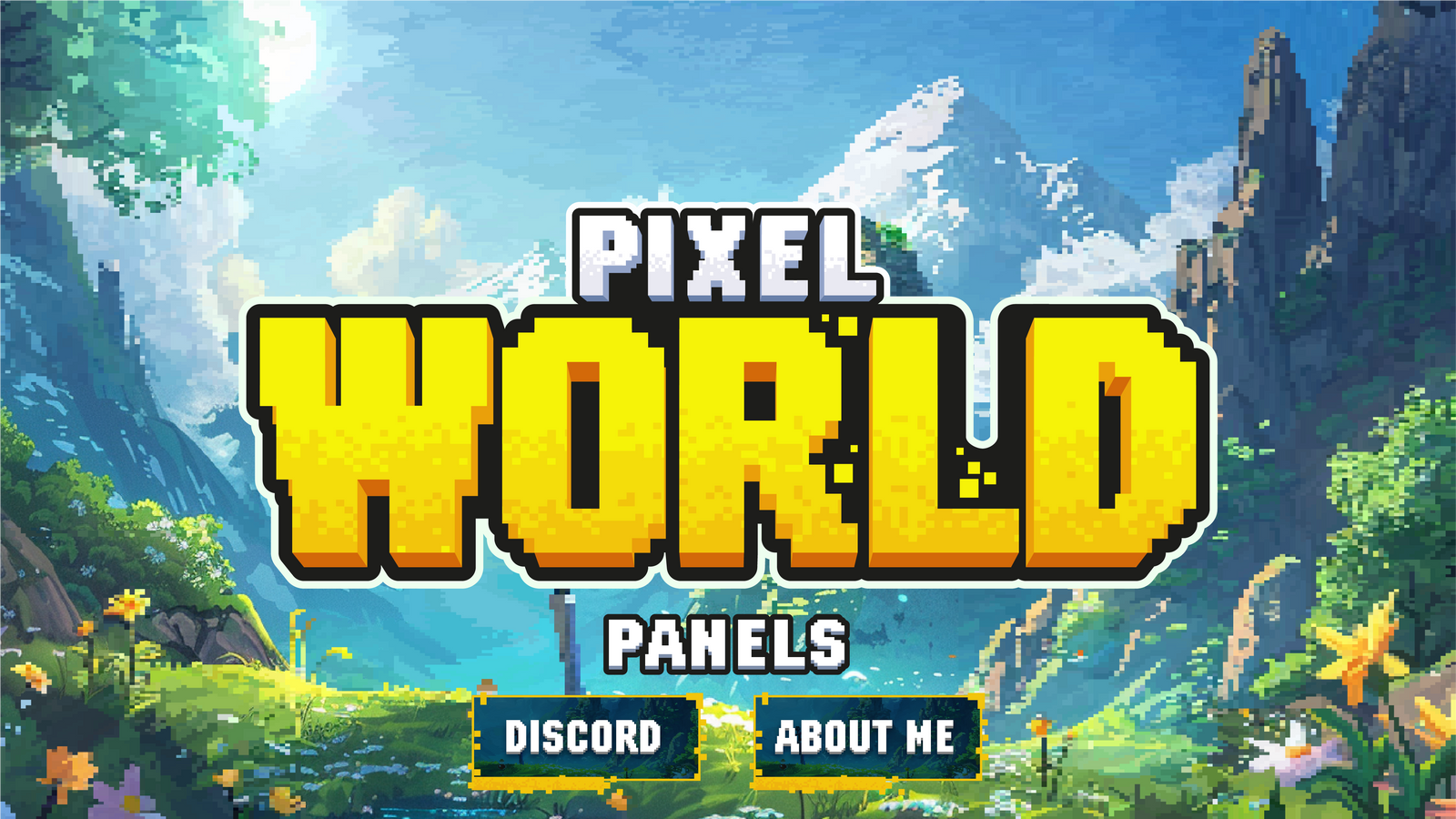 Twitch Panels - Pixel World | Stream Designz
