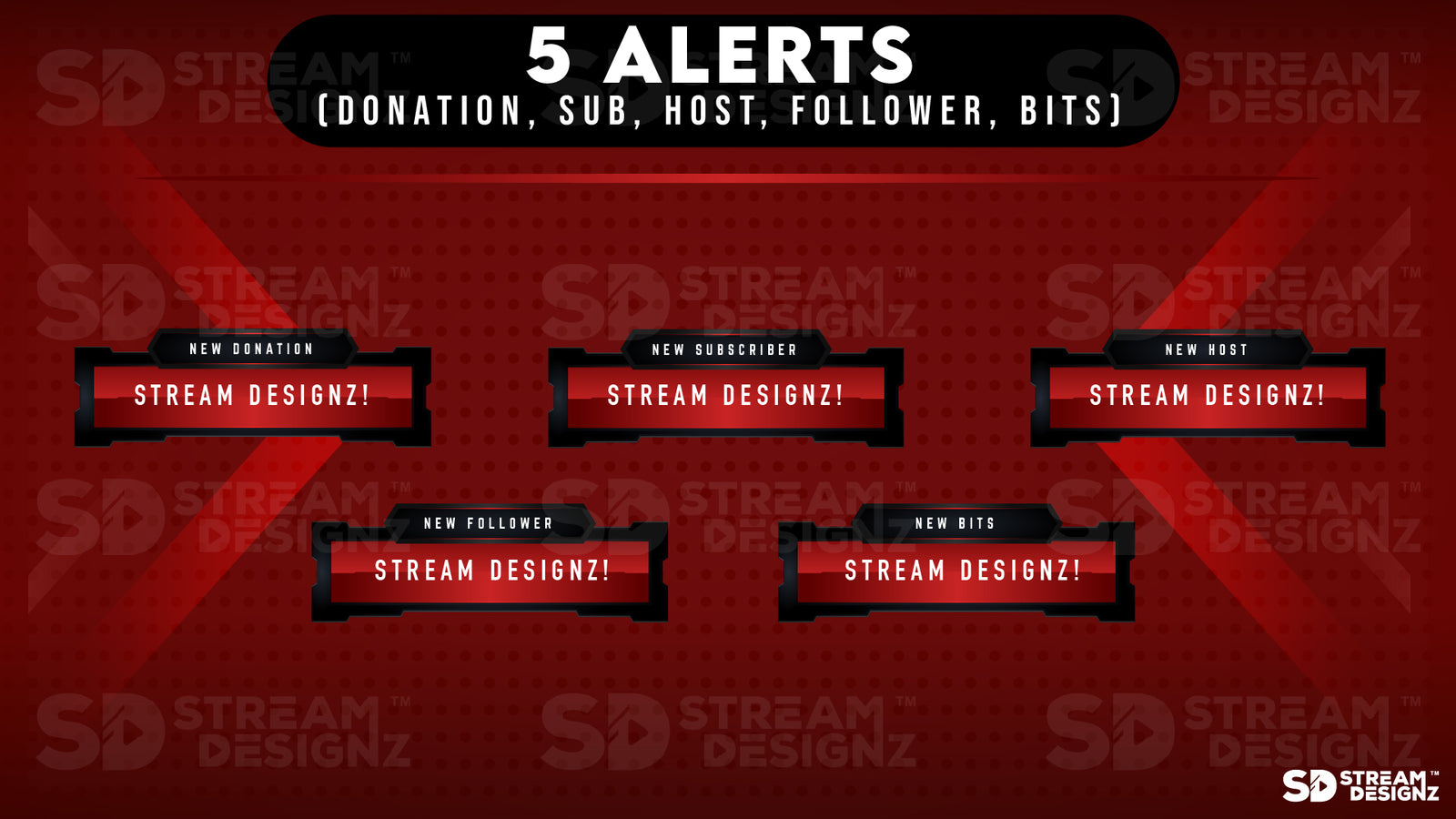 Animated Stream Alerts - Project Zero | Stream Designz