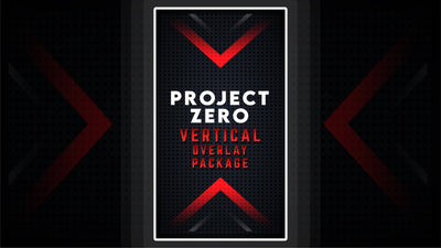 Vertical Stream Overlay Package - Project Zero | Stream Designz