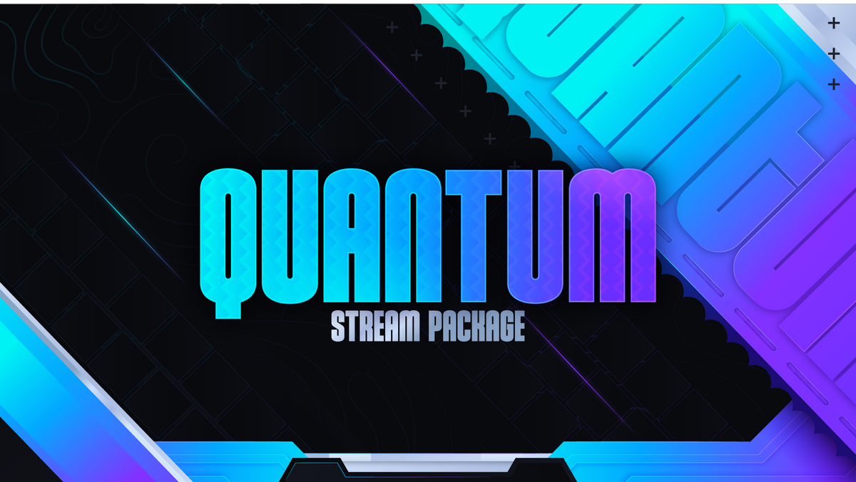 Animated Stream Overlay Package - Quantum | Stream Designz