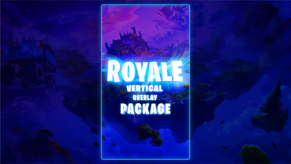 TikTok Vertical Stream Overlay Package - Royale | Stream Designz