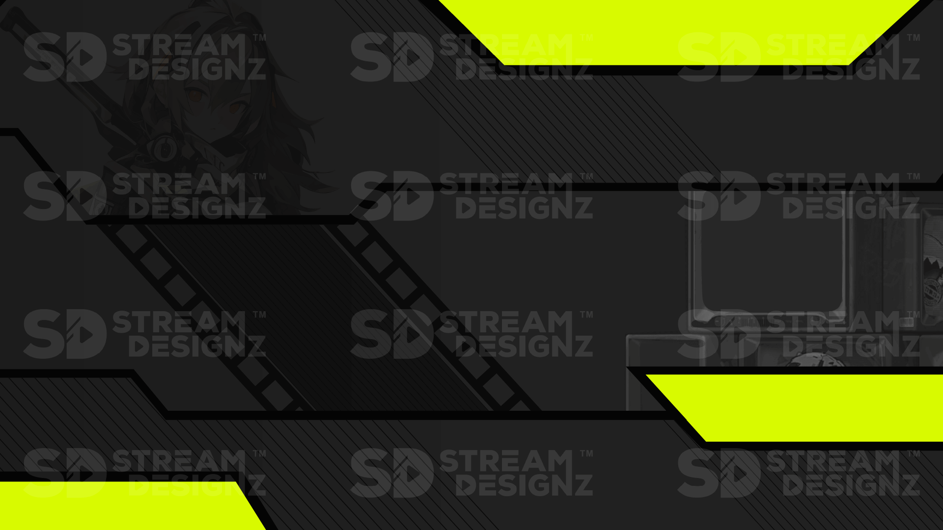 Stream Overlays Stinger Transition - Hazard | Stream Designz
