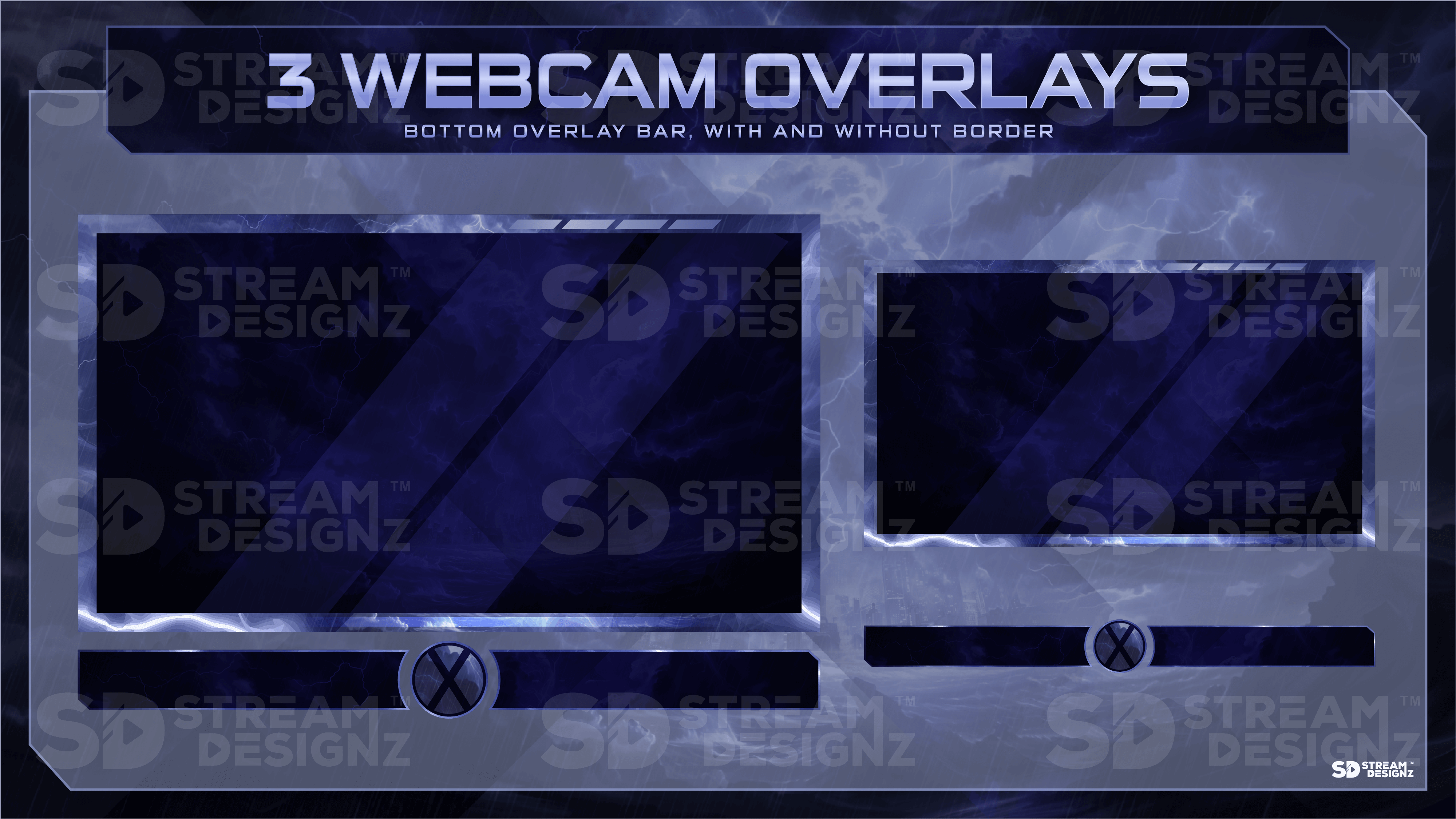 Static Stream Overlay Packages for Twitch, YouTube, Facebook Live ...