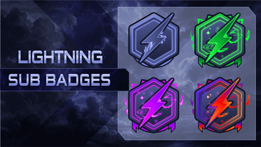 Sub Badges for Twitch YouTube & Kick – Stream Designz
