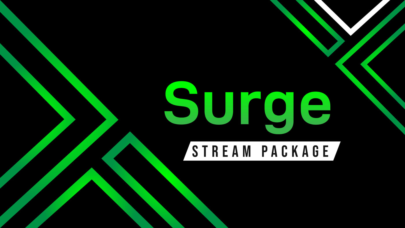 Animated Stream Overlay Package - Surge | Stream Designz