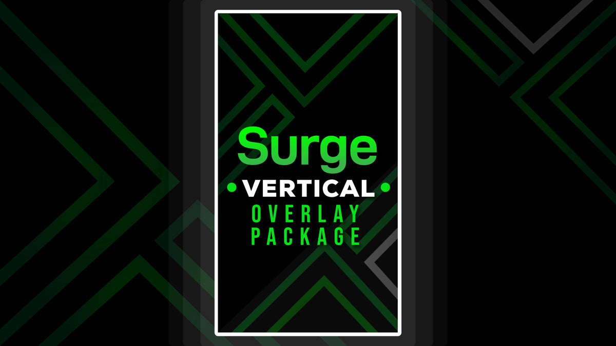 TikTok Vertical Stream Overlay Package - Surge | Stream Designz