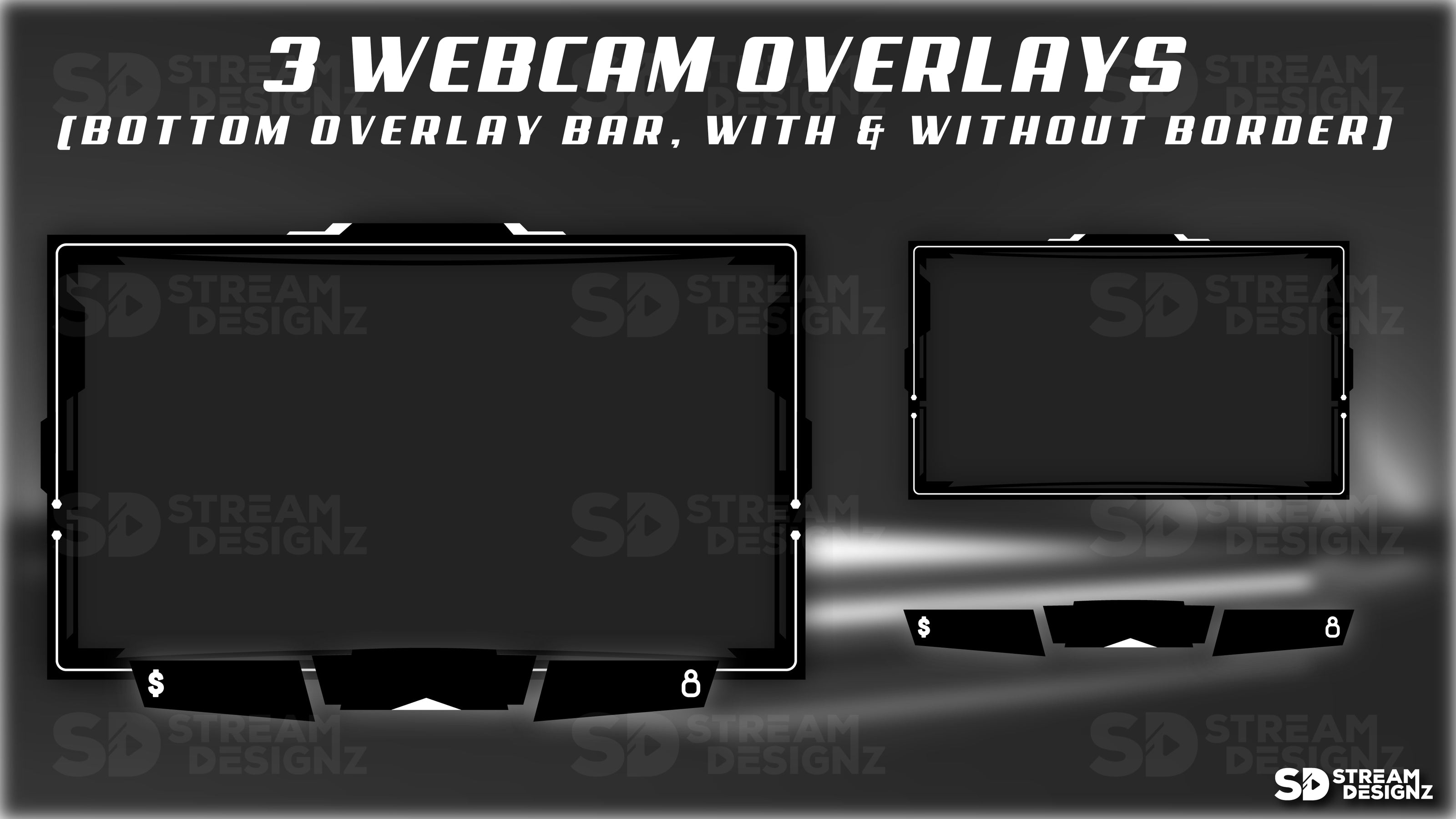 Animated Stream Overlay Package - Shadow | Stream Designz