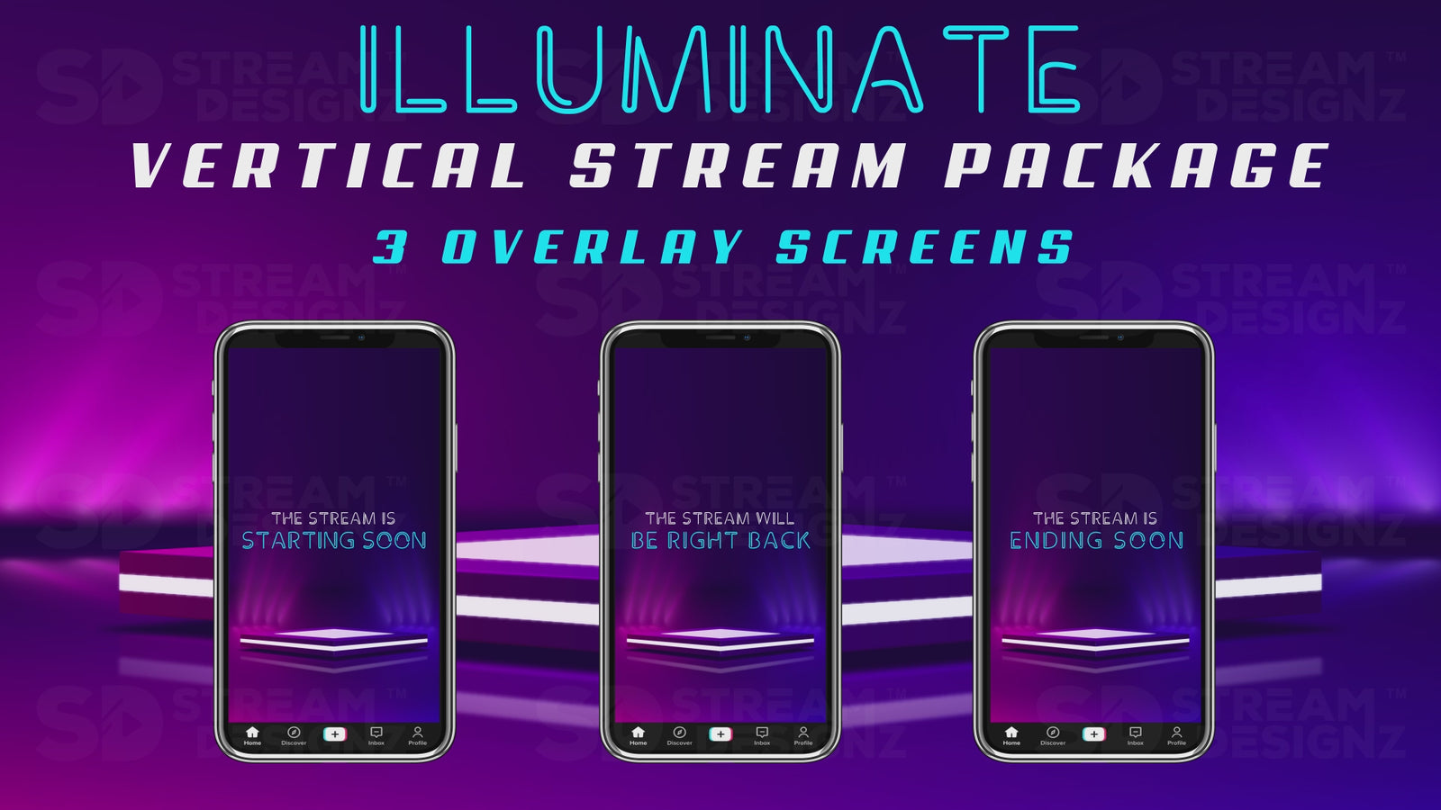 TikTok Vertical Stream Overlays – Stream Designz