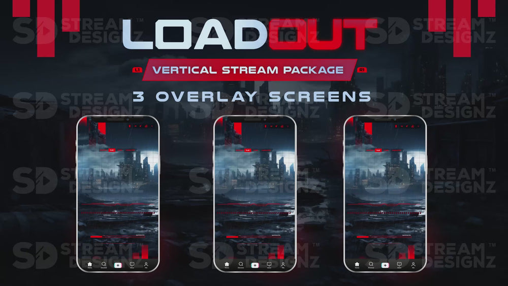 TikTok Vertical Stream Overlays – Stream Designz