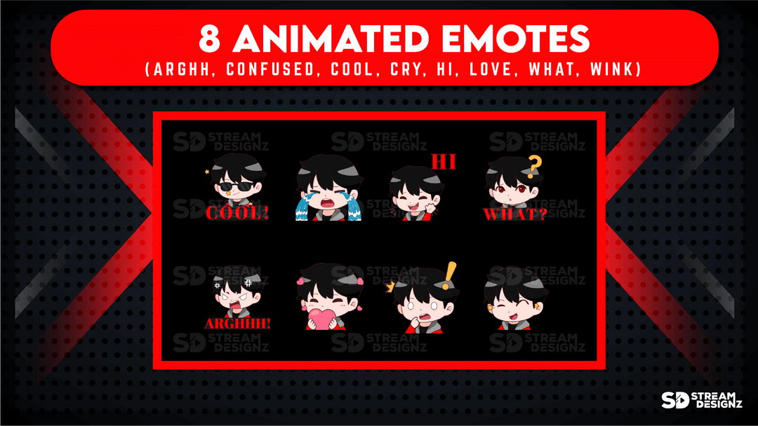 Buy Animated Twitch Sub Emotes – Stream Designz