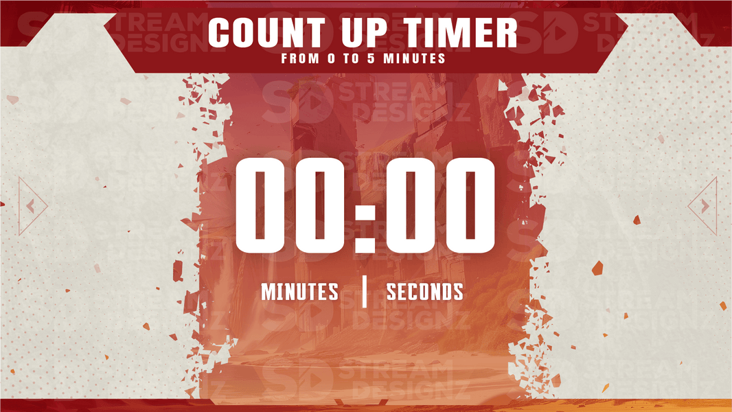 Count Up Timer Overlays – Stream Designz