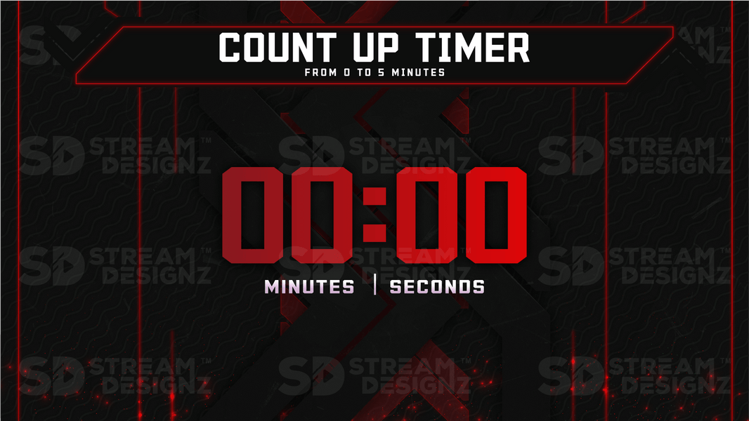 Count Up Timer Overlays – Stream Designz