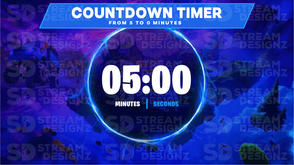 Stream Countdown Timer Overlay - Royale | Stream Designz
