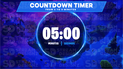 Stream Countdown Timer Overlay - Royale | Stream Designz