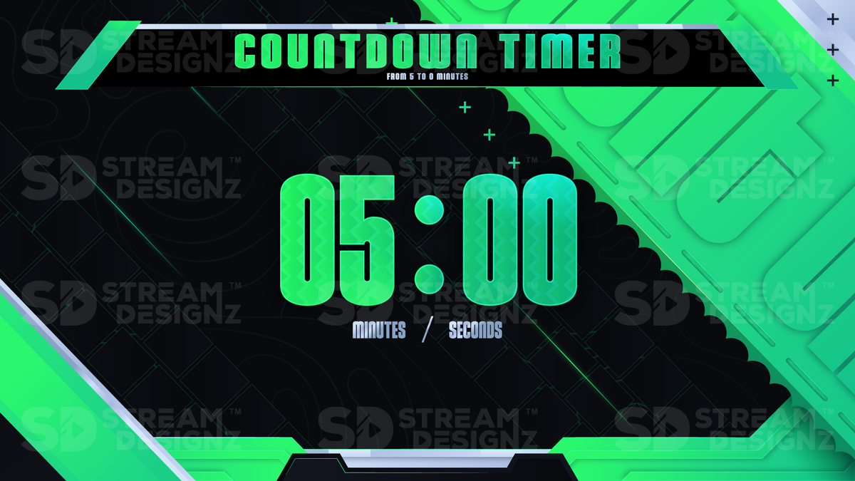 Stream Countdown Timer Overlay - Pulse | Stream Designz