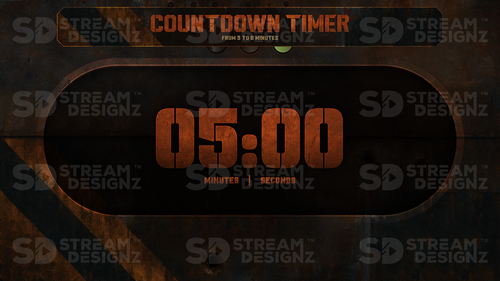 Stream Countdown Timer Overlay - Taskforce | Stream Designz
