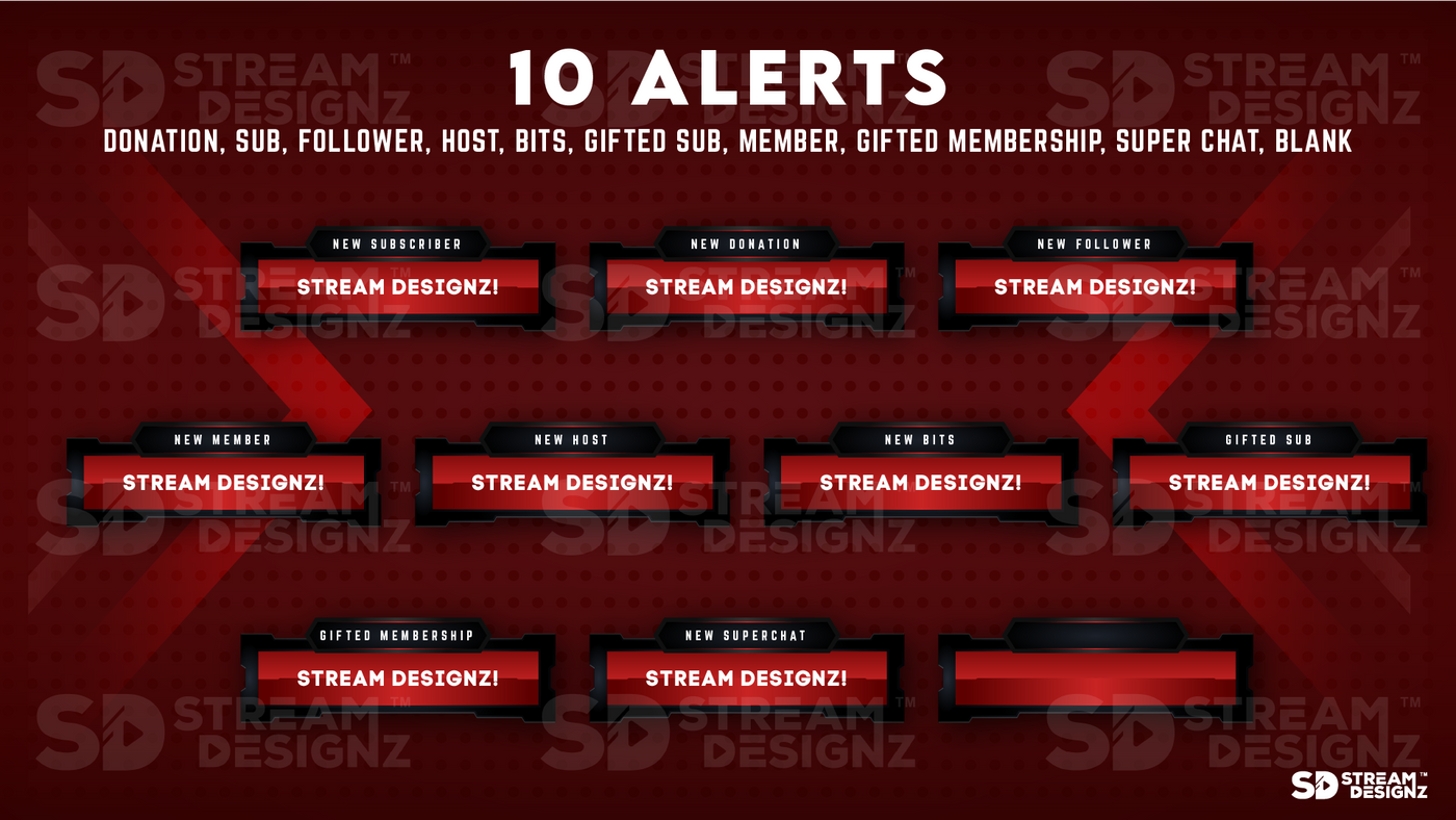 Animated Stream Alerts – Stream Designz