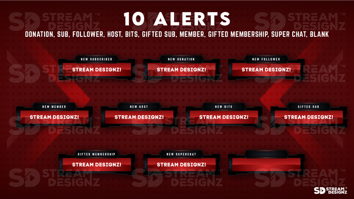 Animated Stream Alerts - Project Zero | Stream Designz